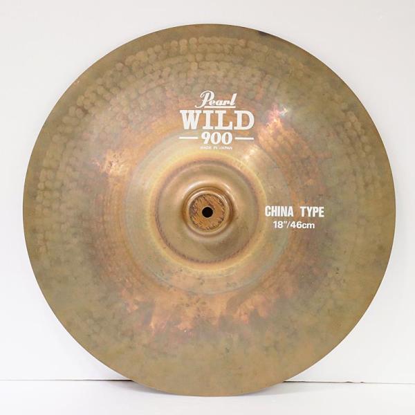 ☆中古品☆1980年代に日本国内で製造されていた、Pearl WILD 900 チャイナタイプ18インチが入荷しました。中古品の為、傷や汚れ、打痕等の使用感がある他、エッジが若干歪んでおります。レイジング処理をされていないシートブロンズに、...
