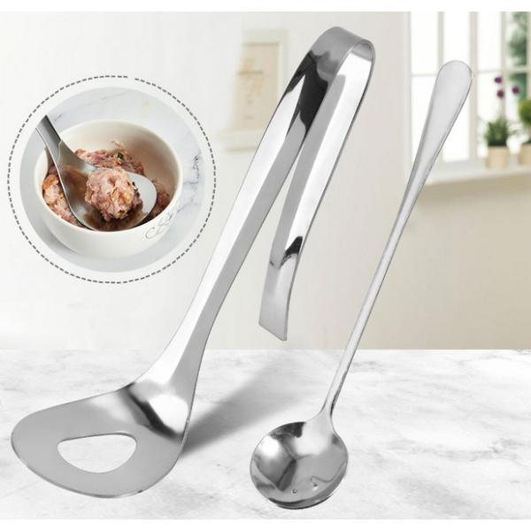 商品特徴<br>◆手を汚さずにハンバーグやミートボール、肉団子につみれなどのミンチ肉をこねられます。<br>◆「こねる」「混ぜる」「すくう」と、まるで手のようにこねられるスプーン形状です。<br>◆手でこ...