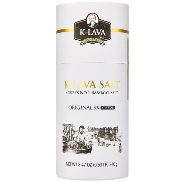 竹塩とは、自然塩と竹を一緒に焼いたもののことです。韓国産の最もグレードの高い紫竹塩です。製造工程のほとんどが手作業で行われています。樹齢3年の竹筒の中に海塩を詰め、高温の釜で焼くことで、竹のミネラルが塩に浸透し、有害物質（有機物やマイクロプ...