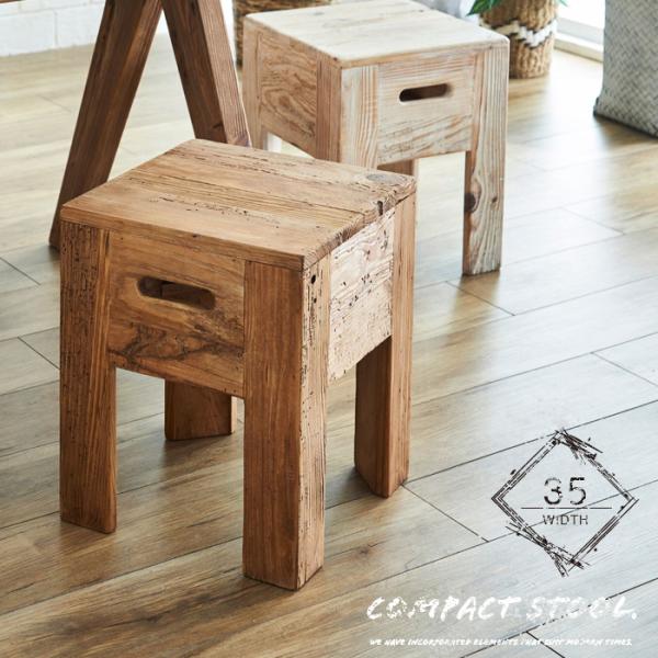 商品仕様／規格商品名コンパクトスツールサイズ(cm寸法)幅：35×奥行：35×高さ：40材質リサイクルパイン水性塗装 特徴リサイクルパインの自然で丈夫なスタイルを保持し、現代に合う要素を取り入れました。デザインはシンプルさを追及し、実用的な...