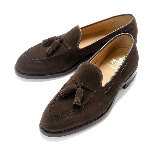 クロケット＆ジョーンズ CROCKETT＆JONES ／ 【国内正規品】 レペロスエードタッセルローファー「CAVENDISH 3」（DARK BROWN／ダークブラウン）／ キャベンディッシュ 英国 靴 革 レザー シューズ グッドイヤー...
