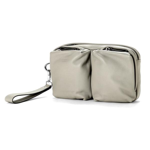 ダニエル&amp;ボブ Daniel&amp;Bob ／ 【国内正規品】 ／ ソフトスムースレザースマートクラッチバッグ「ASTOLFO」（ライトグレー）／ セール除外品 アストルフォ レザーバッグ カバン 革 鞄 dab242 dab24201