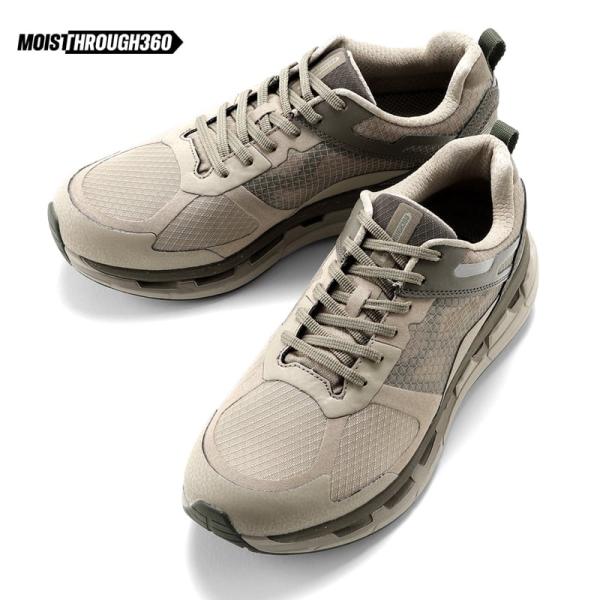 モイスルーサンロクマル MOISTHROUGH360 ／【国内正規品】／ 特許取得！360°通気防水機能搭載ハイテクスニーカー「VENTIRIS」（グレージュ）／ メンズ 靴 シューズ 全天候型 レインシューズ リサイクル moi251 m...
