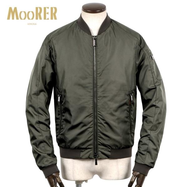 ムーレー MOORER ／ 【国内正規品】 ／ 撥水二重染色ポリエステルツイルボンバージャケット「CORELLI-WK」（FOREST／ダークオリーブ）【ハンガー便選択OK】／ コレッリ 春夏 メンズ イタリア アウター ブルゾン MA-1...
