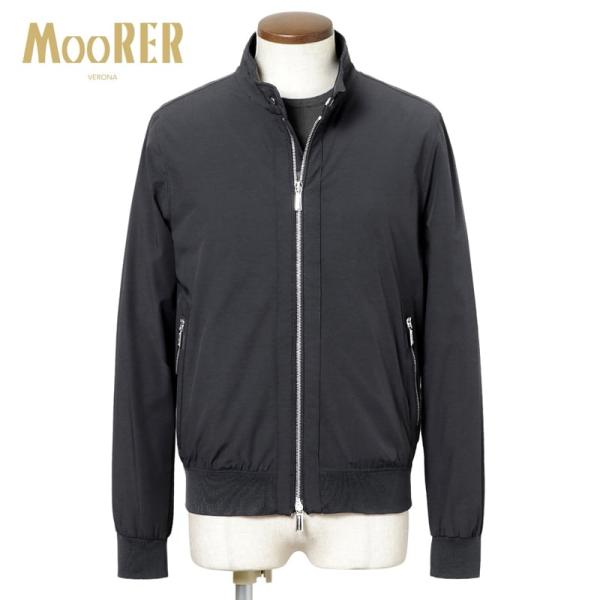 ムーレー MOORER ／【国内正規品】／ 撥水二軸性ストレッチマットナイロンスタンドカラーブルゾン「ALBERTI-KN」（DARK BLU／ダークネイビー）【ハンガー便選択OK】／ アルベルティ 3シーズン メンズ イタリア アウター ...