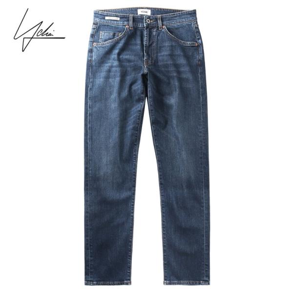 イカイ YCHAI ／ 【国内正規品】 ／ ウォッシュドコットンストレッチデニムジーンズ「TORPEDO（YPU005T-2DS0077BN）」（ウォッシュドインディゴブルー）【ラッピング対応】／ トルペード メンズ イタリア ボトムス ジ...