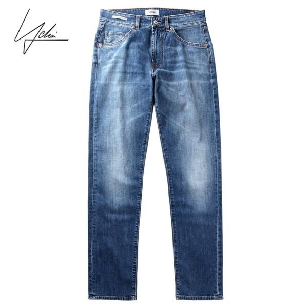 イカイ YCHAI ／ 【国内正規品】 ／ ウォッシュドコットンストレッチデニムジーンズ「TORPEDO（YPU005T-2DS0077DN）」（ウォッシュドインディゴブルー）【ラッピング対応】／ トルペード メンズ イタリア ボトムス ジ...