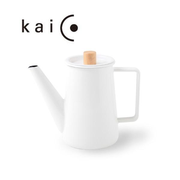 IH対応　ホーローの美しいフォルムのコーヒーポットです。