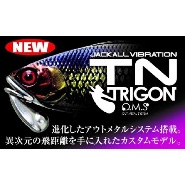 Length 60mmWeight 18.5g進化したアウトメタルシステム搭載！バイブレーションプラグの定番ともいえる、TNシリーズ独自のアウトメタルシステムの持つ長所を更に増強させたモデルがTN TRIGON(トリゴン)です。ウエイトをア...