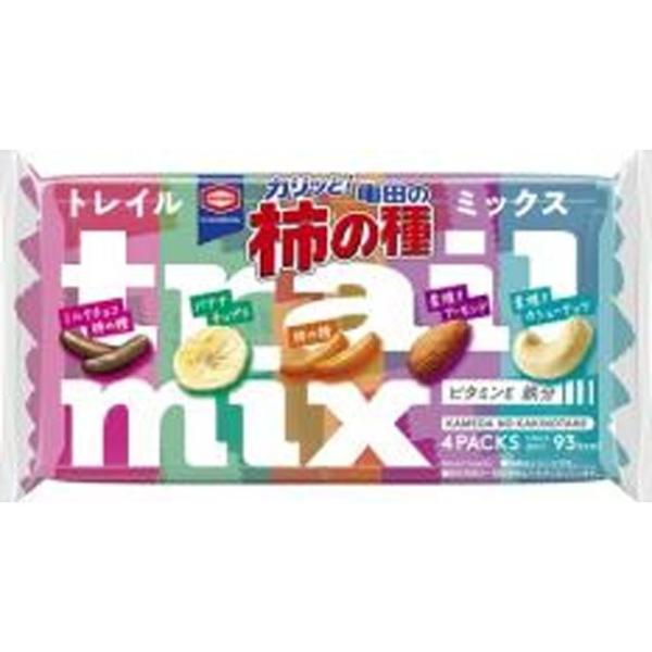 【発売日：2026年03月10日】女性の“おやつニーズ”をとらえたトレイルMIXカリッと軽快な食感な「柿の種」に「バナナチップス」「素焼きアーモンド」「ミルクチョコ柿の種」「カシューナッツ」と こころも体もうれしい５種類のおいしさを１袋にミ...