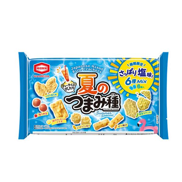 【発売日：2026年06月23日】夏のおやつタイムにぴったりな、さっぱり・塩味の６種ミックスです夏のおやつタイムにぴったりな、さっぱり・塩味の６種ミックスです。 午後のひとときにぴったりな、さっぱり・塩味のパーツの組み合わせをお楽しみください。