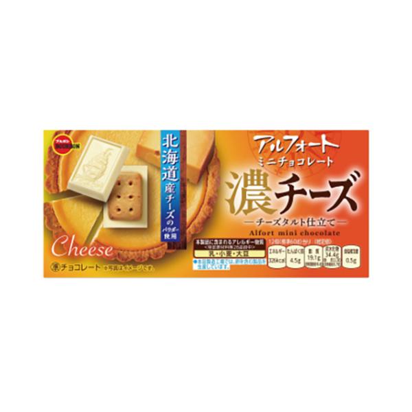 【発売日：2026年03月25日】濃く、深く、重なるチーズ北海道産チーズのパウダーを練り込んだチョコレートを、たっぷりのチーズと北海道産バターを使用した全粒粉入りビスケットと組合せました。濃厚なチーズの味わいをお楽しみください。