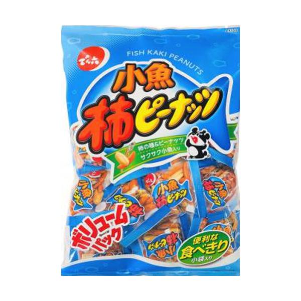 【発売日：2024年07月10日】柿の種とバタピーにカルシウムたっぷりの小魚をミックス柿の種とバタピーにカルシウムたっぷりの 小魚をミックス。持ち運びに便利な小袋サイズ。小袋が大きくなって満足感UP