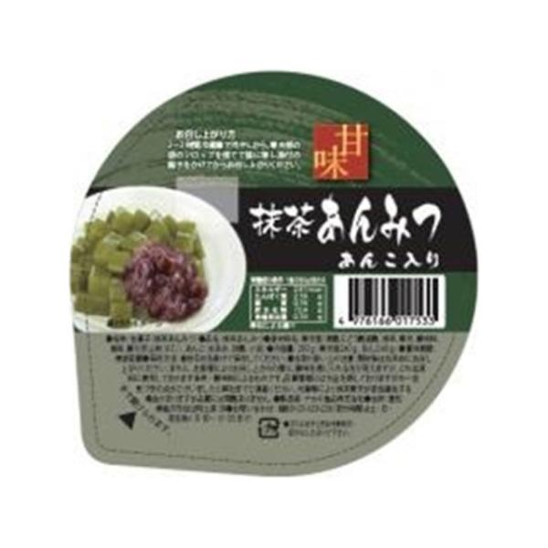 【発売日：2026年04月23日】抹茶の風味豊かなあんみつにあんこをかけてお召し上がりください。