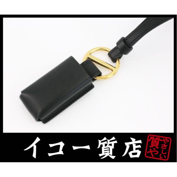 ダンヒル　★極希少アイテム　未使用・保管品　ライターケース　ブラックレザー　ストラップ付