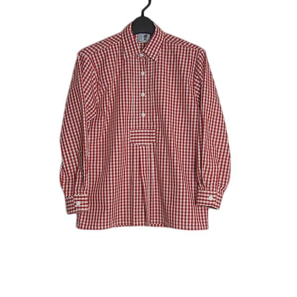 ヨーロッパから入荷。AS Munchenの、チェック柄 プルオーバー チロルシャツ。ガールズサイズになります。南ドイツ、オーストリアを中心とした地域の伝統衣装。カントリーファッションが好きな方に。-民族衣装,オクトーバーフェスト,可愛い-●...