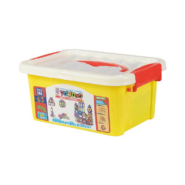 表現力・認識力・想像力・思考力を育むクリエイティブなマグネットブロックが抗菌仕様になりました。●内容／三角：60個、四角：36個●サイズ／ケース：26×12×19cm●重量／ 1.2kg●材質／ABS、マグネット、抗菌剤●付属品／作り方ガイ...