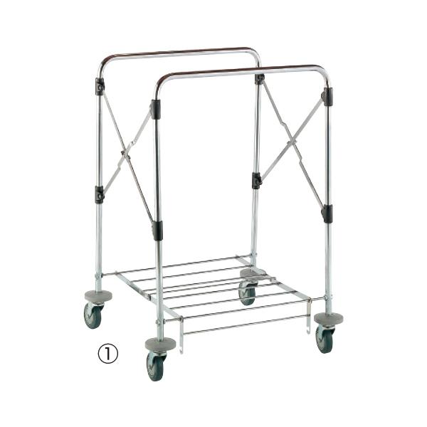 自立したまま厚さ16cmに折りたためる場所をとらない運搬カートです。●サイズ／（1）72×65.3×99.5cm（2）57×52×75cm