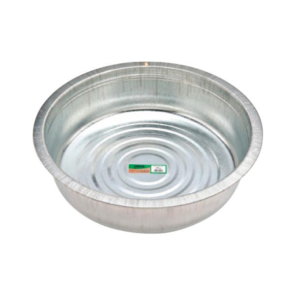 丈夫で耐久性のある亜鉛鉄板。 ●サイズ・重量／48cm：55×55×14.5cm・1.4kg、60cm：64.5×64.5×17.5cm・2.1kg ●材質／亜鉛鉄板