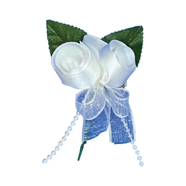 安全ピン付●サイズ／花径φ20×全長約80mm※お送りする際、傷のつきにくいよう花と葉をつぼめております。形を整えてご使用ください。