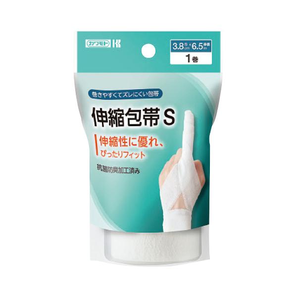 同じ幅で伸び縮みしますので巻きやすくズレません。キトサン使用、抗菌防臭加工。●メーカー名／川本産業