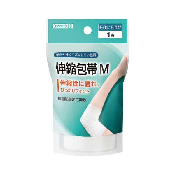 同じ幅で伸び縮みしますので巻きやすくズレません。キトサン使用、抗菌防臭加工。●メーカー名／川本産業
