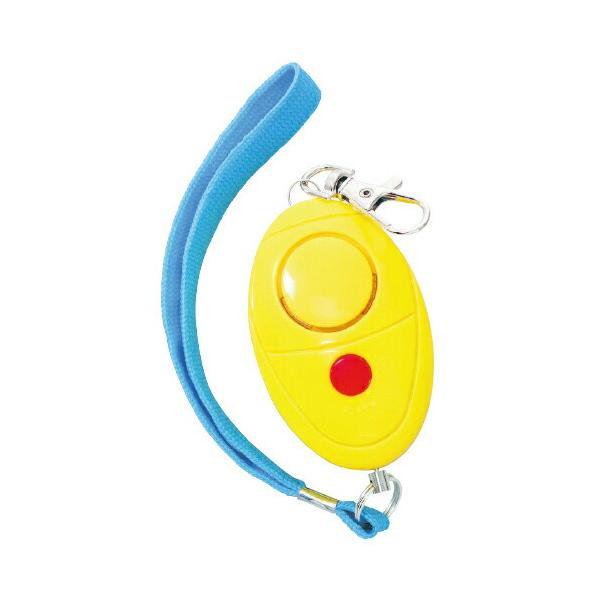 コンパクトな防犯ブザー●サイズ／45×70×32mm●重量／52g●使用電池／単4乾電池2本（テスト用電池付）●音量／約91dB（公財）全国防犯協会連合会推奨品