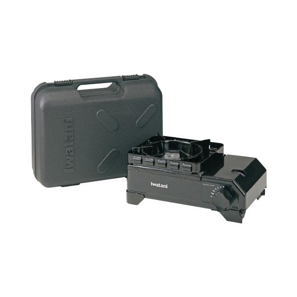 コンパクトなのに高火力！●本体サイズ／286×192.5×122mm●重量／1.6kg●材質／本体：鋼板、トッププレート・ごとく：ホーロー用鋼板、バーナー：ステンレス鋼板、器具せんつまみ：ABS樹脂