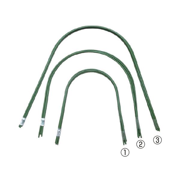防虫ネットやビニールで被覆ができるトンネル支柱。●サイズ／（1）530×580mm（2）680×690mm（3）930×790mm●材質／ポリエチレン被覆鋼管