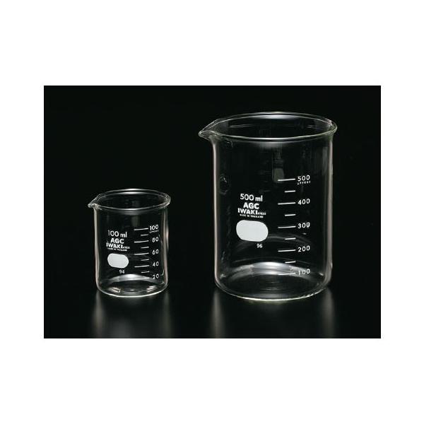 ●材質／ほうけい酸ガラス／●1目盛／（1）（2）10ml（3）（4）25ml（5）50ml（6）100ml●内箱入数／6個