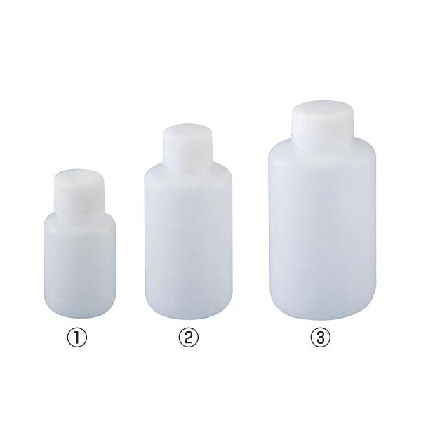 中栓不要なので、作業の手間が省けて便利です。●サイズ／胴径×高さ：（1）50×94mm（2）63×132mm（3）80×155mm●目盛／（1）10ml（2）25ml（3）50ml●材質／本体：ポリエチレン、蓋：ポリプロピレン