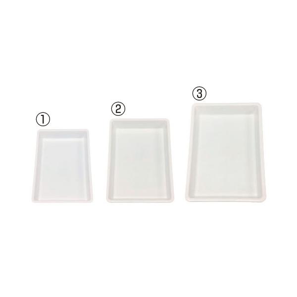 底面がフラットなバットです。●サイズ／（1）231×322×52mm（2）273×374×64mm（3）327×446×70mm●材質／ポリプロピレン