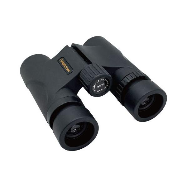 ダハプリズム式双眼鏡●サイズ／108×97×36mm●重量／207g●倍率／8倍●対物レンズ径／21mm●実視界／7.2°●アイレリーフ／9.5mm●明るさ／6.8m●最短合焦距離／3m