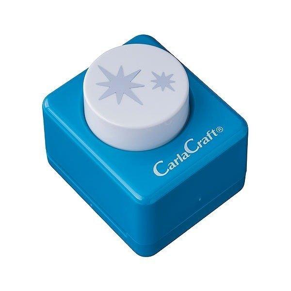 2 〜2.5cm 角ほどの、絵柄が抜ける中サイズのパンチ。種類も豊富なのでいろいろなクラフトパンチアートを楽しめます。●メーカー名／カール事務器●本体サイズ／45×53×45mm●適正用紙厚／コピー用紙2枚程度※本体色が写真と異なる場合がご...