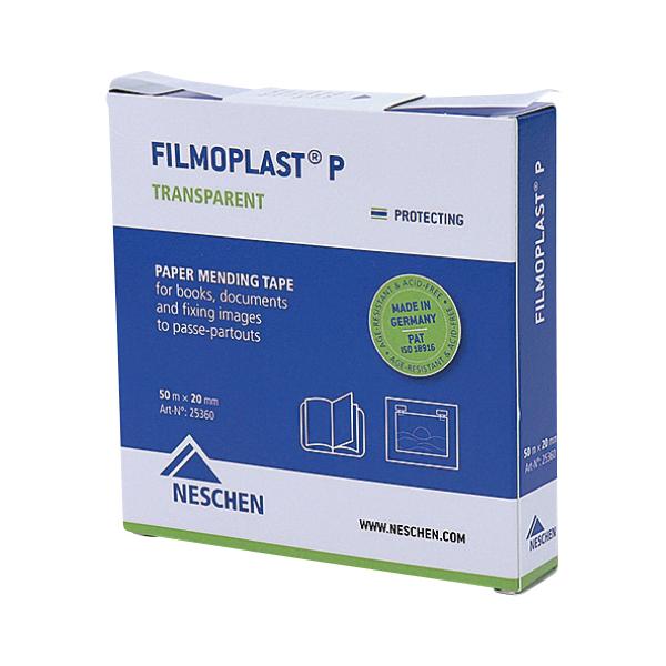 書籍や資料のページ破れの補修に。経年変化がなく、黄変しません。