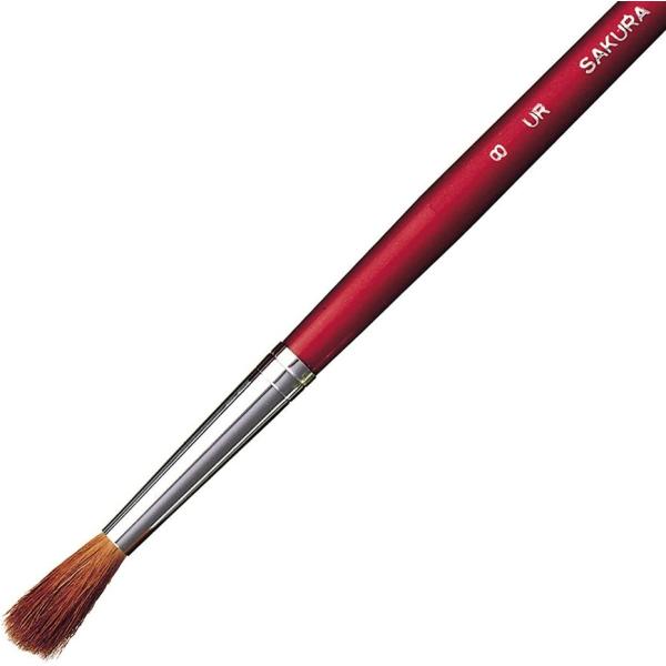 適度な腰と水含み、絵の具のハキ出しがよく、穂先のまとまりも優れています。●メーカー名／サクラクレパス