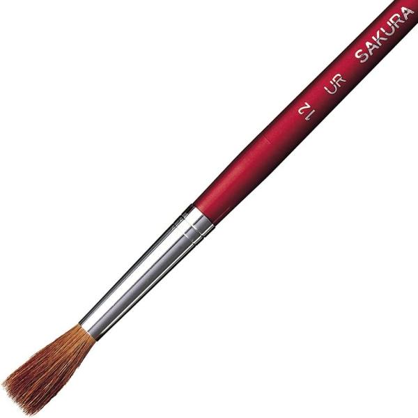 適度な腰と水含み、絵の具のハキ出しがよく、穂先のまとまりも優れています。●メーカー名／サクラクレパス