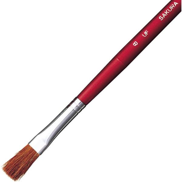 適度な腰と水含み、絵の具のハキ出しがよく、穂先のまとまりも優れています。●メーカー名／サクラクレパス