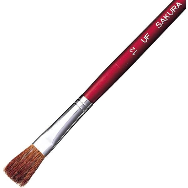 適度な腰と水含み、絵の具のハキ出しがよく、穂先のまとまりも優れています。●メーカー名／サクラクレパス