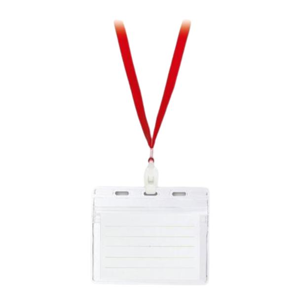 首にかけたままひもの長さが調節できる！●メーカー名／ソニック●サイズ／内寸：75×108mm、中紙：64×96mm、ひも：約90cm●材質／表示面：再生ポリオレフィン系樹脂