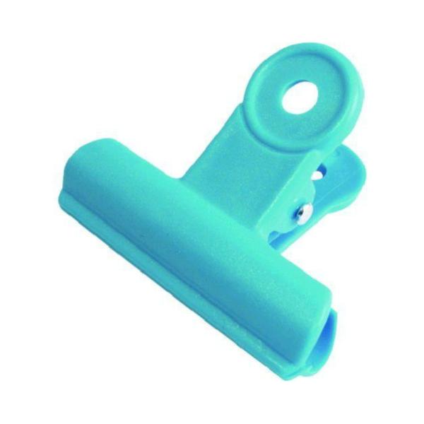 ポップなカラーの錆びないプラスチッククリップ。●メーカー名／ミツヤ●サイズ／挟口50mm