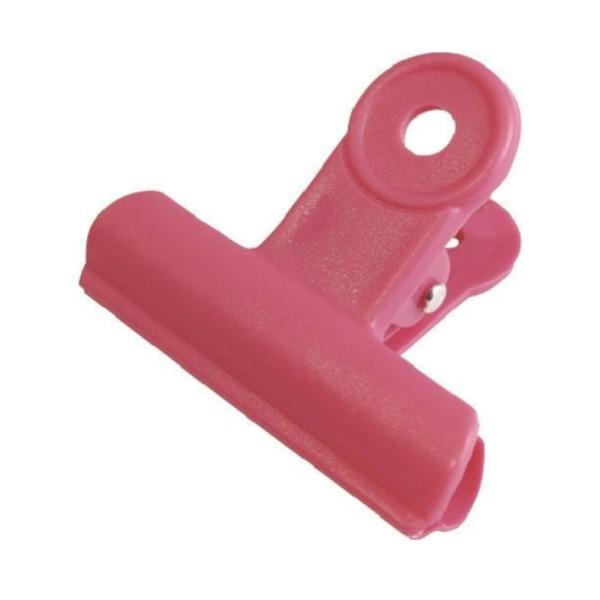 ポップなカラーの錆びないプラスチッククリップ。●メーカー名／ミツヤ●サイズ／挟口50mm