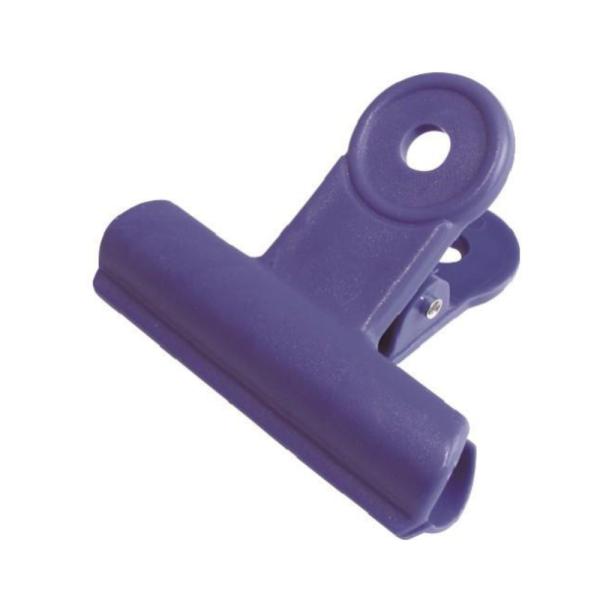 ポップなカラーの錆びないプラスチッククリップ。●メーカー名／ミツヤ●サイズ／挟口50mm