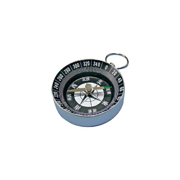 紐をつけられる和文コンパス●直径45mm●方位目盛／8方位、360°目盛（2°目盛）、ふたなし
