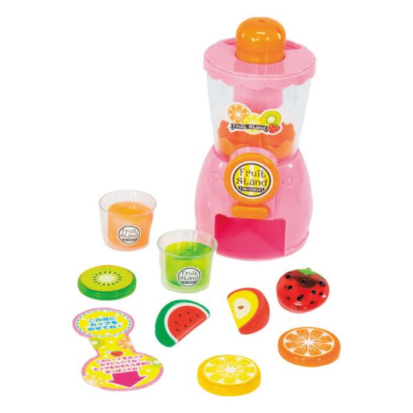 ●メーカー名／オンダ●内容／ジューサー・フルーツ6種・カップ2個・ジュース2種●パッケージサイズ／26×20×10cm●重量／440g●材質／ABS、PS、紙