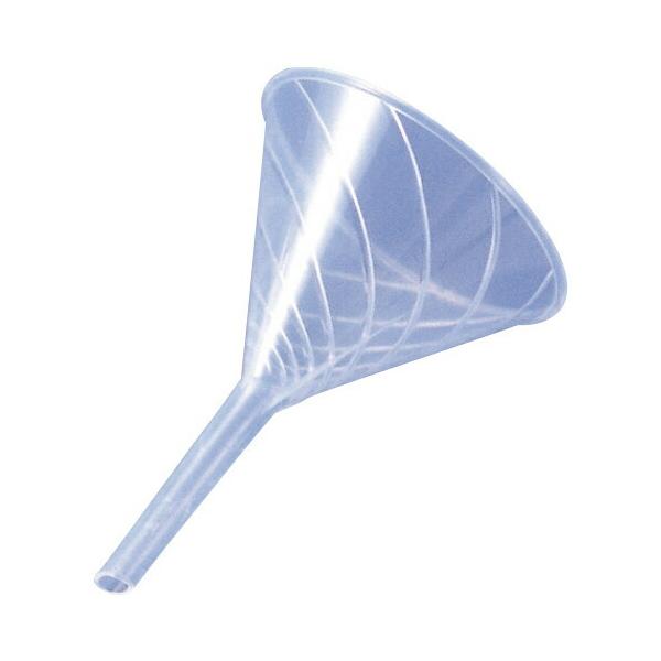 内部のらせん状リブでフィルタの密着を防止し、効率よくろ過できます。●サイズ／足外径：φ13mm、足長：64mm●適合ろ紙／15cm●材質／ポリプロピレン