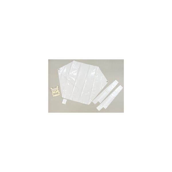 自由に絵を描いて、すぐに遊べます。●材質／ビニール●本体寸法／縦525mm×横700mm●凧糸50m付※竹ひごは本体にのりづけされておりますが、外れやすい場合はテープなどで補強してお使いください。