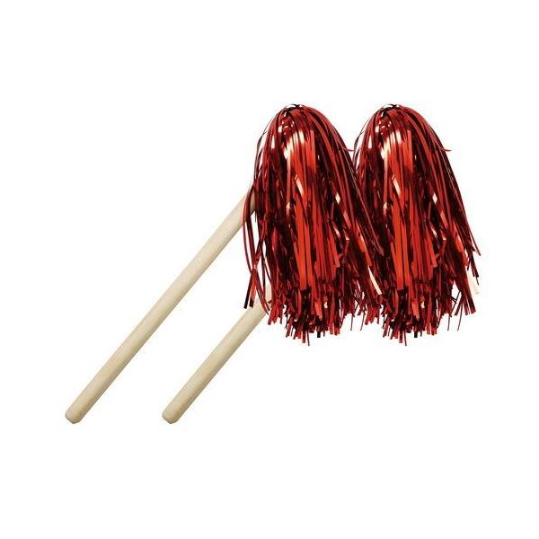 叩くとカチカチ！振るとふさふさ！バシッと決めポーズ！●内容／2本1組●サイズ／φ1.5×30cm●材質／棒：カバ材、房：PET