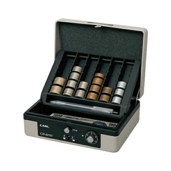 イベントのお会計はこれひとつで解決！。●メーカー名／カール事務器●サイズ／W195×D155×H87mm●重量／900g●付属品／鍵2個（シリンダー錠用）簡易レジとしても使えるコンパクトなキャッシュボックス。持ち歩いても散らばらない、コイン...