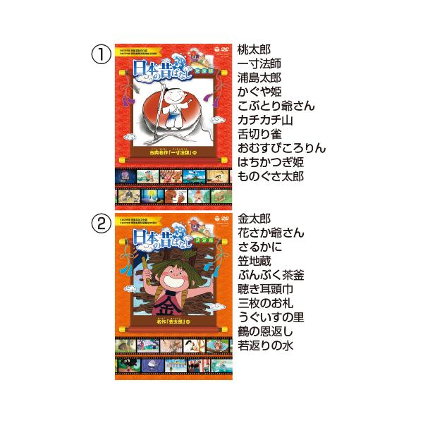 数百年の時を経て語り継がれる日本の昔ばなしの集大成！●収録時間／（1）（2）（3）（4）（5）（10）約70分（6）（7）（8）約90分（9）約80分